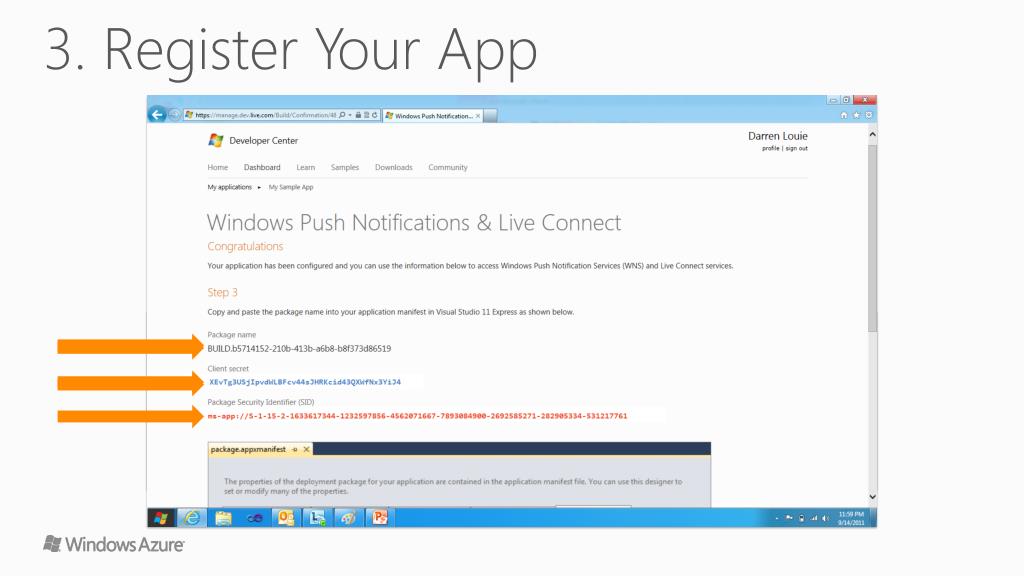 PPT - Delivering Notifications With WNS and Windows Azure PowerPoint ...