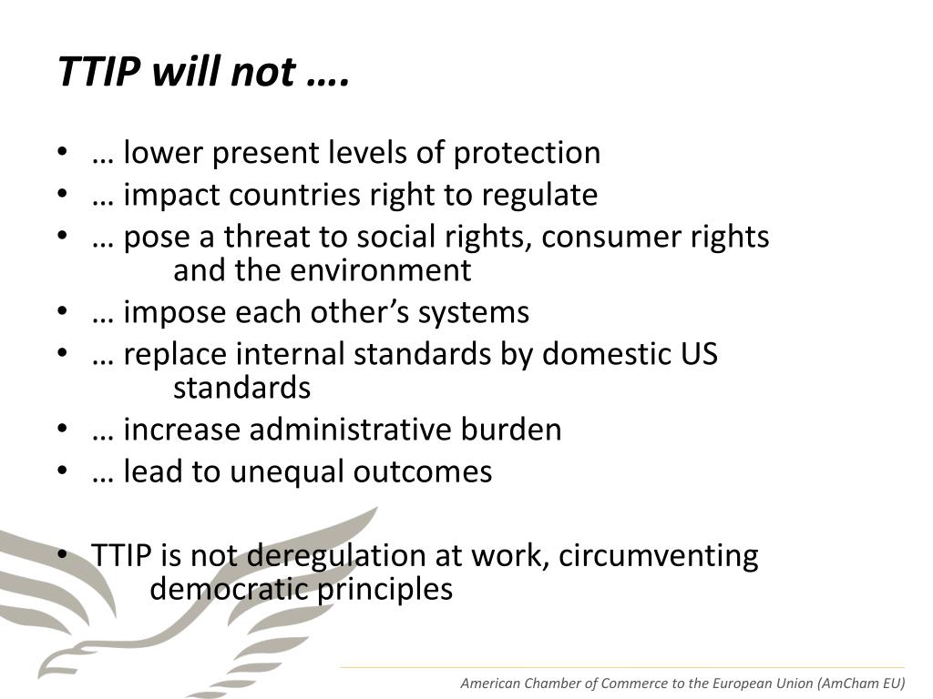 PPT - Transatlantic Trade and Investment Partnership ( TTIP ) Agreement ...