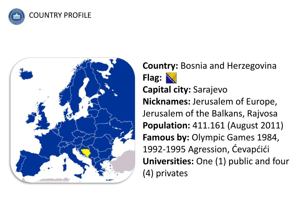 PPT - University of Sarajevo Bosnia and Herzegovina PowerPoint ...