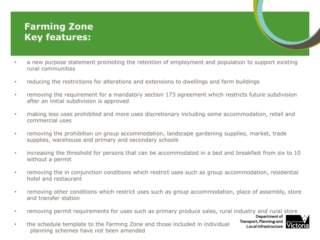 PPT - Reformed Rural Zones for Victoria MAV Rural and Regional Planning ...