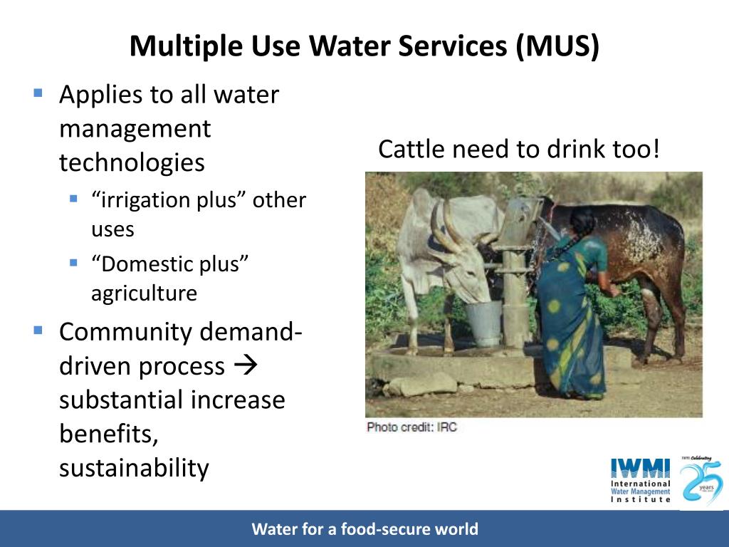 PPT - Innovative Agricultural Water Management Investment Opportunities ...