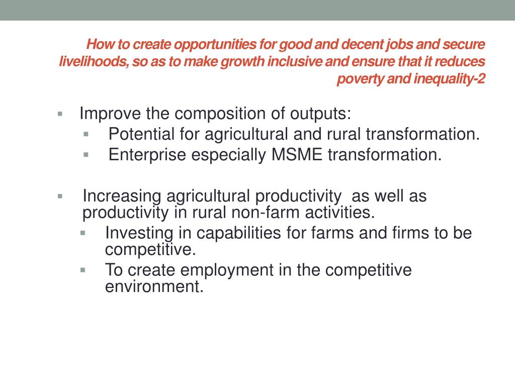 PPT - Post-2015 Development Agenda: How to create opportunities for ...