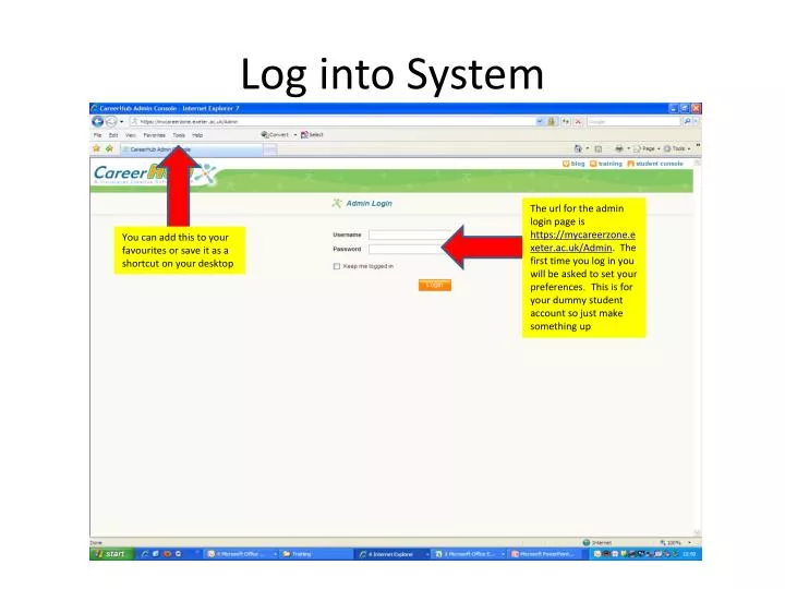PPT - Log into System PowerPoint Presentation, free download - ID:1696388
