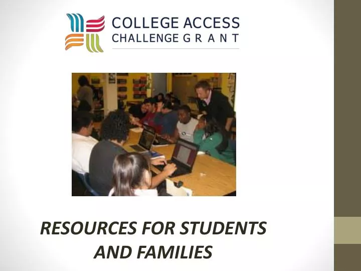 PPT - RESOURCES FOR STUDENTS AND FAMILIES PowerPoint Presentation, free ...