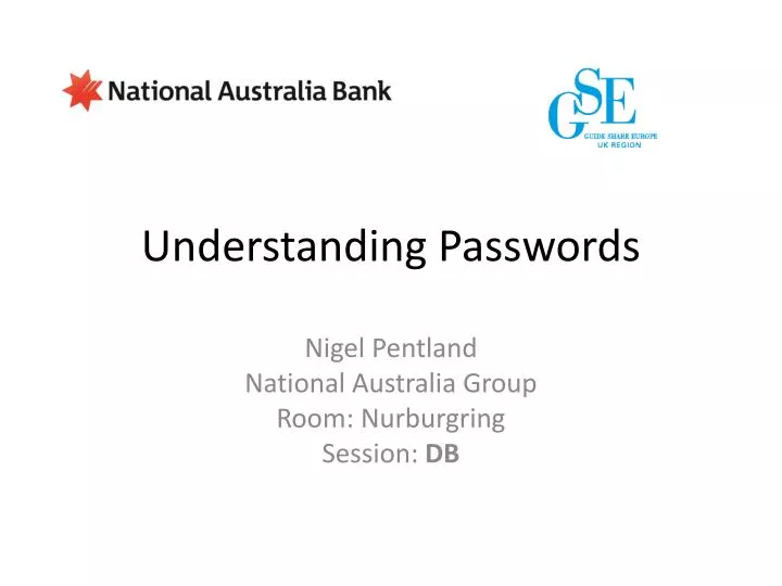PPT - Understanding Passwords PowerPoint Presentation, free download ...