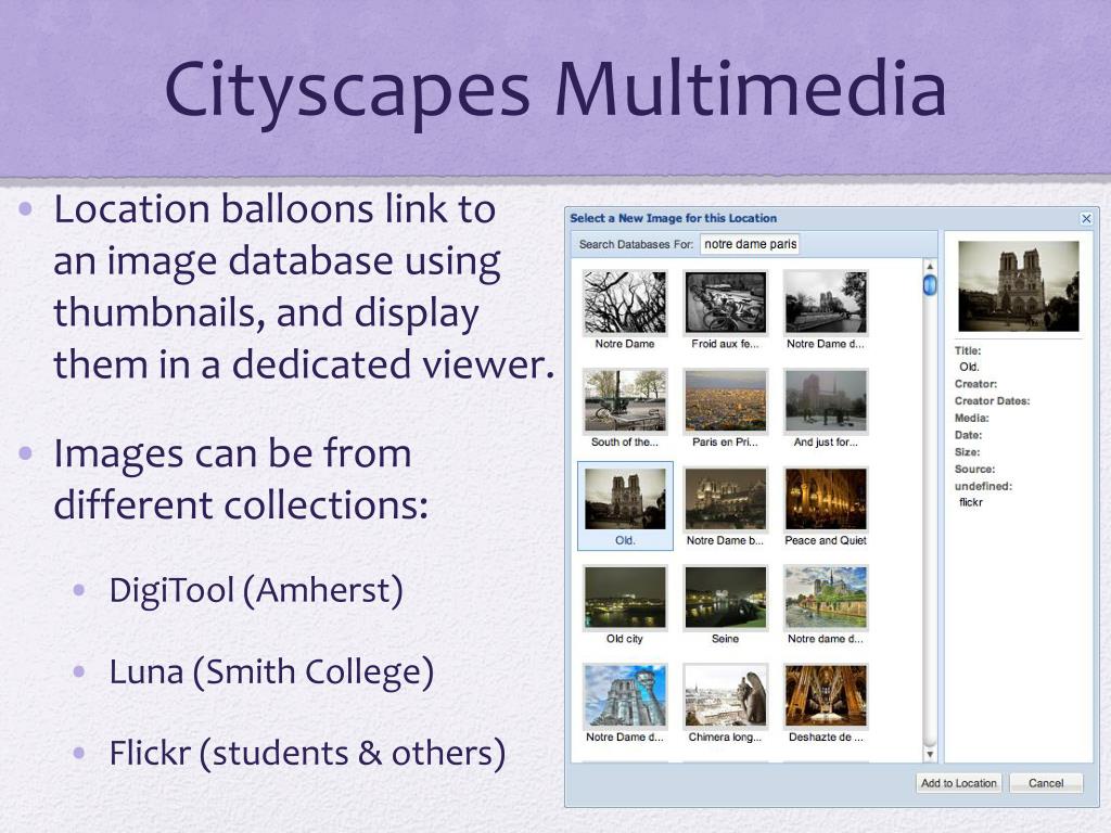 PPT - Cityscapes : An Online Discovery Tool for Urban and Cultural ...