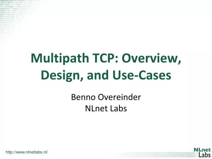 Ppt Multipath Tcp Overview Design And Use Cases Powerpoint