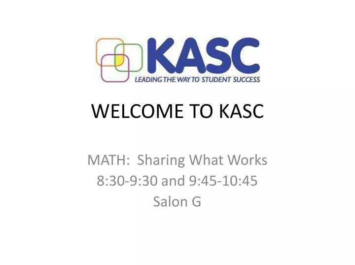PPT - WELCOME TO KASC PowerPoint Presentation, free download - ID:1698659
