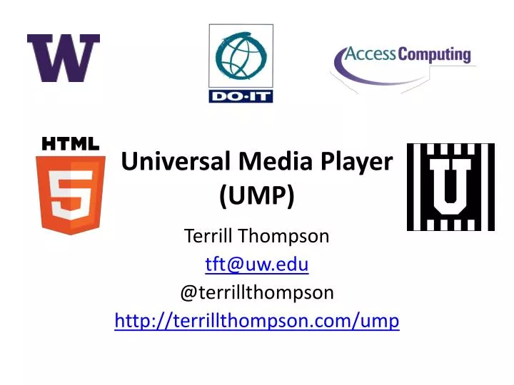 PPT - Universal Media Player PowerPoint Presentation, free download ...