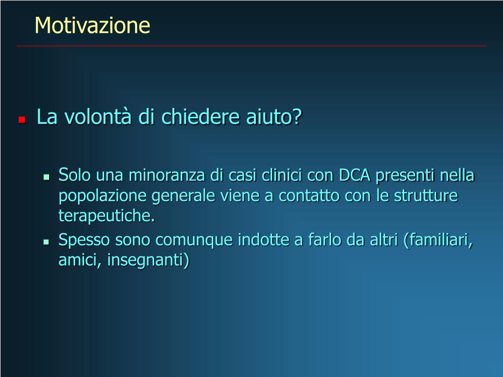 PPT - Trattamento dei Disturbi dell’Alimentazione PowerPoint ...