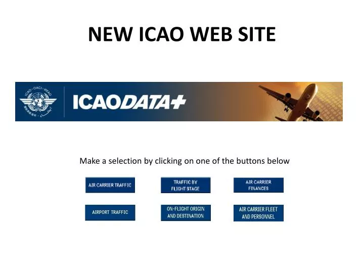 PPT - NEW ICAO WEB SITE PowerPoint Presentation, free download - ID:1699212