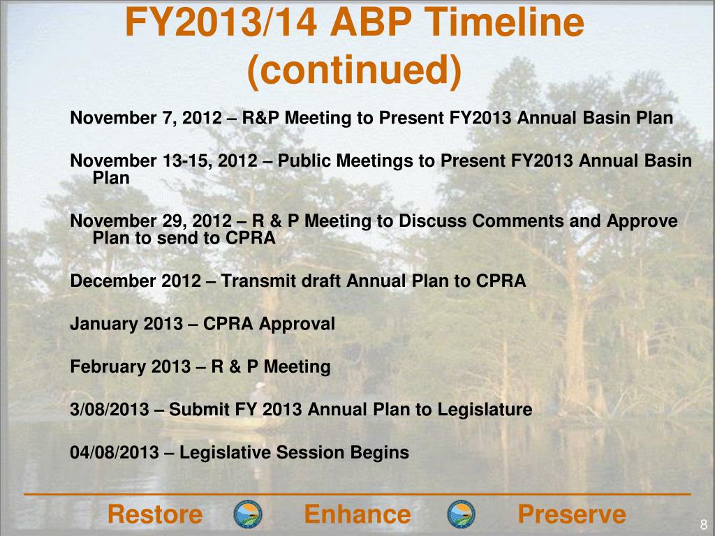 PPT - FY2013/14 Annual Basin Plan CPRA January 22, 2013 PowerPoint ...