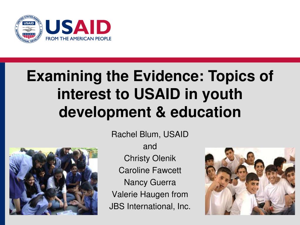 PPT - Rachel Blum, USAID and Christy Olenik Caroline Fawcett Nancy ...