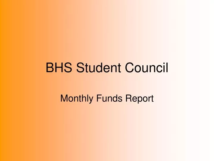 PPT - BHS Student Council PowerPoint Presentation, free download - ID:1699774