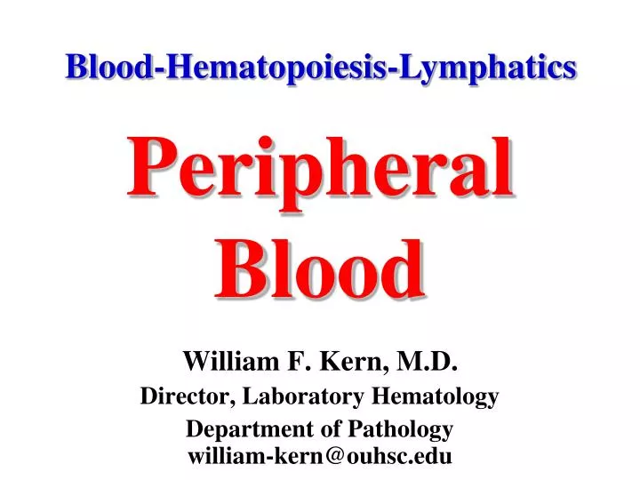 PPT - Peripheral Blood PowerPoint Presentation, free download - ID:1699779