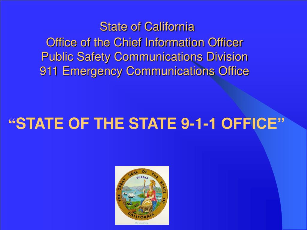 PPT - State of California Office of the Chief Information Officer ...