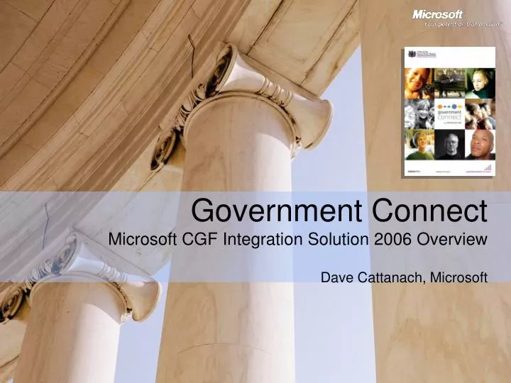 PPT - Government Connect Microsoft CGF Integration Solution 2006 ...