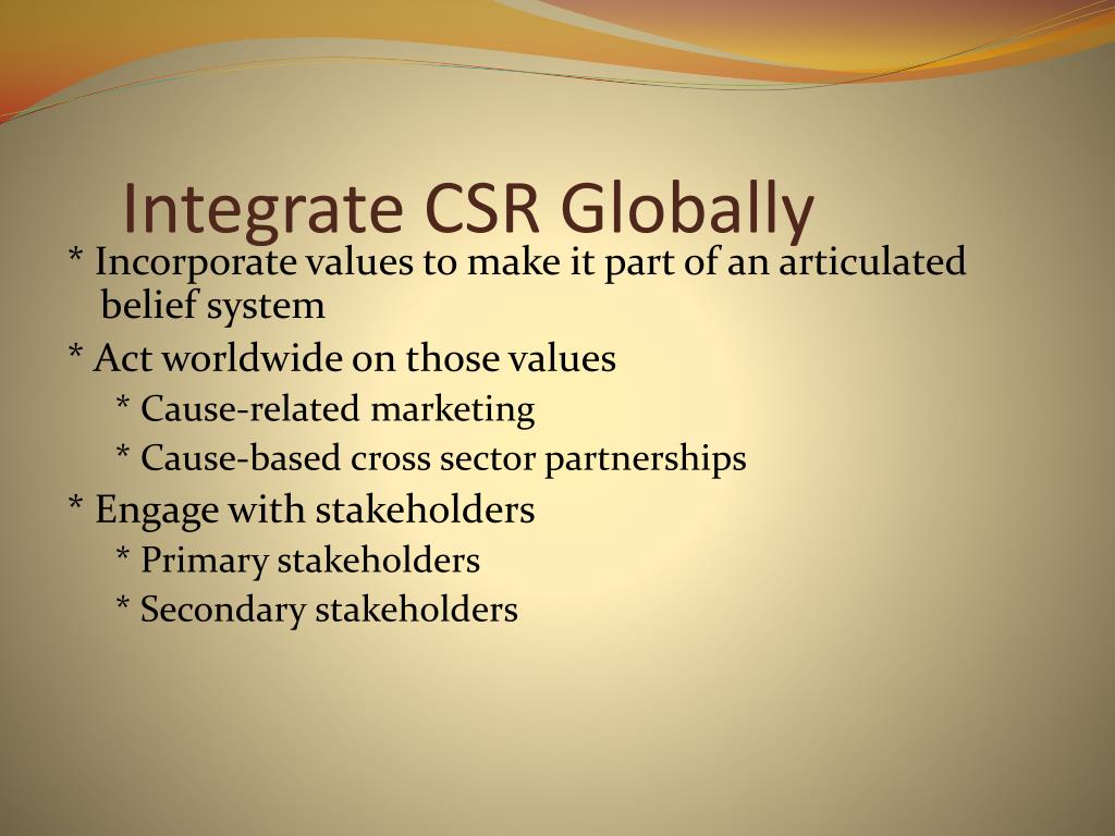 PPT - CORPORATE SOCIAL RESPONSIBILITY (CSR) AND ETHICS Submitted to ...