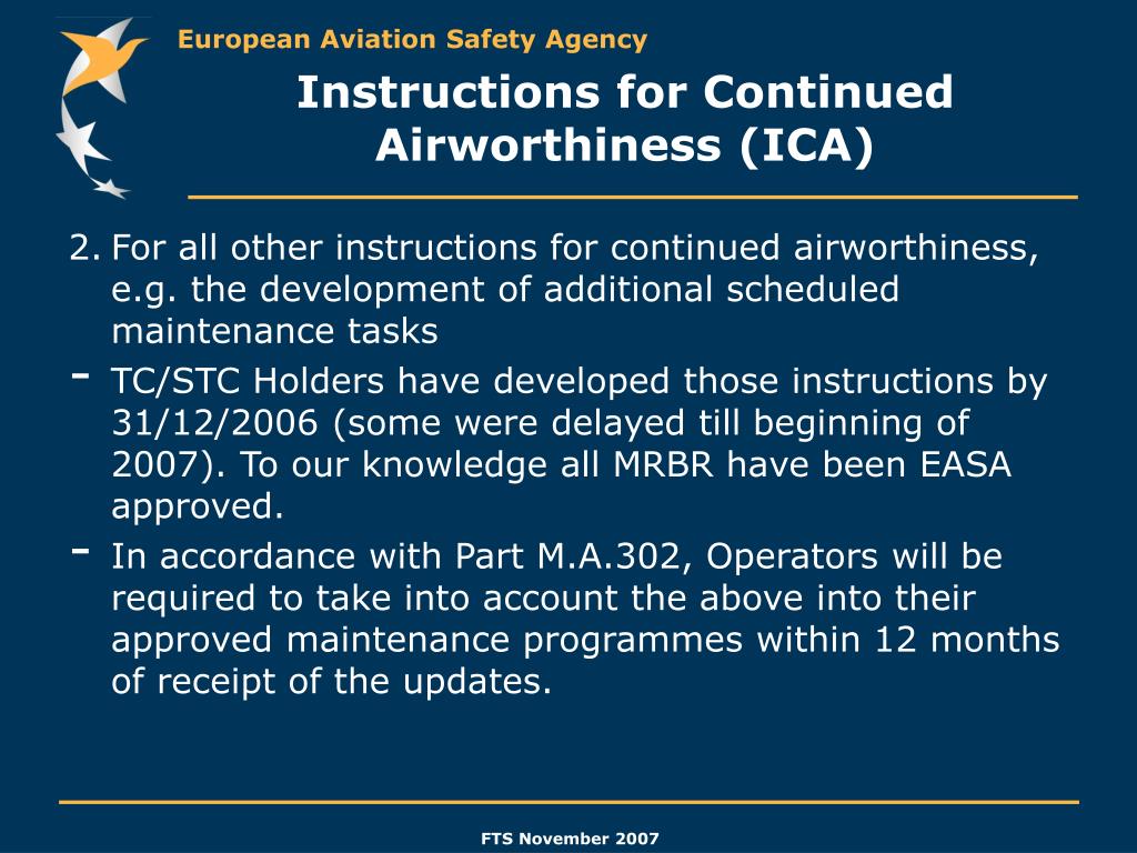 PPT - European Aviation Safety Agency PowerPoint Presentation, free ...