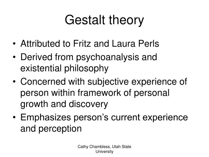 PPT - Gestalt theory PowerPoint Presentation, free download - ID:1700480
