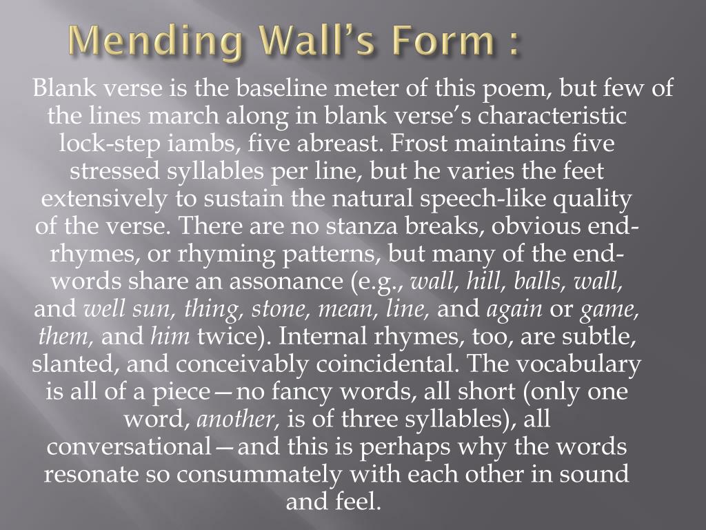 PPT - Mending Wall PowerPoint Presentation, free download - ID:1700604 PPT - Mending Wall PowerPoint Presentation, free download - ID:1700604