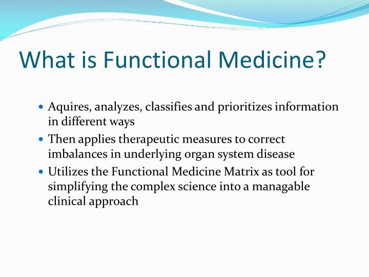 PPT - FUNCTIONAL MEDICINE Theory and Practice PowerPoint Presentation ...