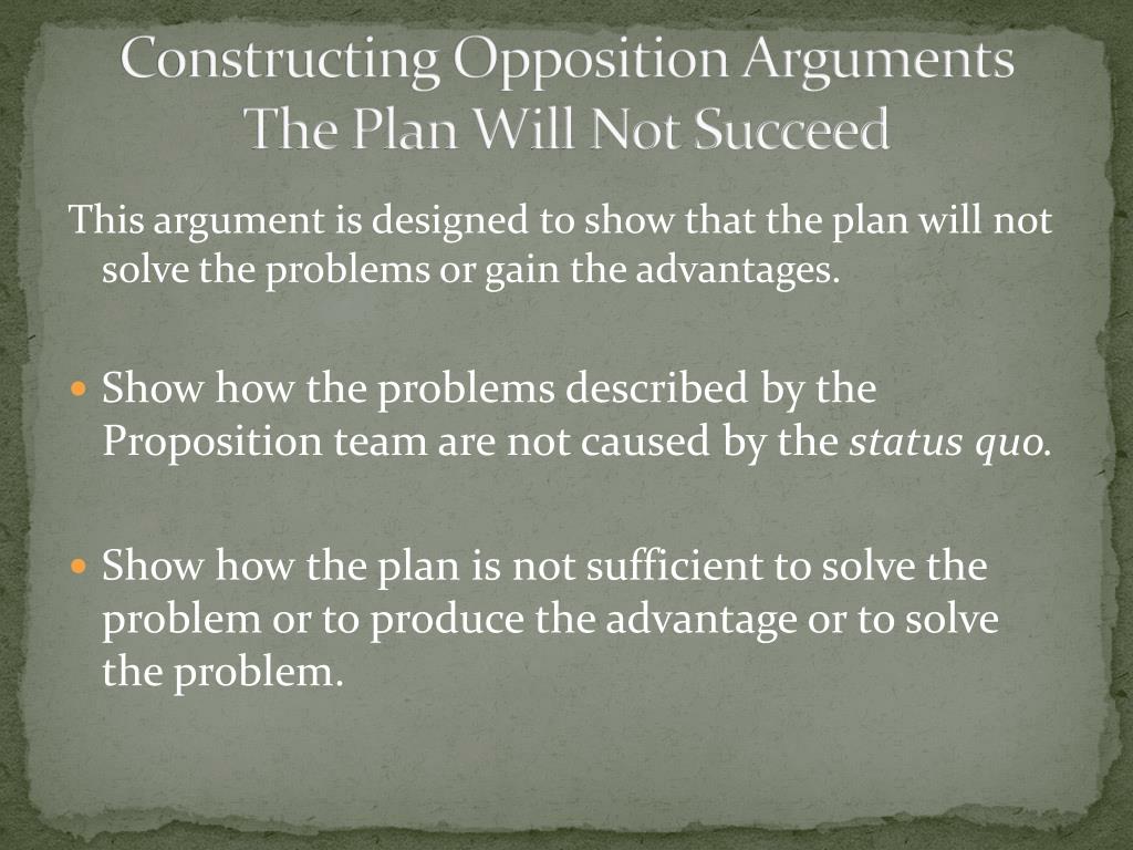 Ppt Constructing Arguments Against A Resolution Powerpoint
