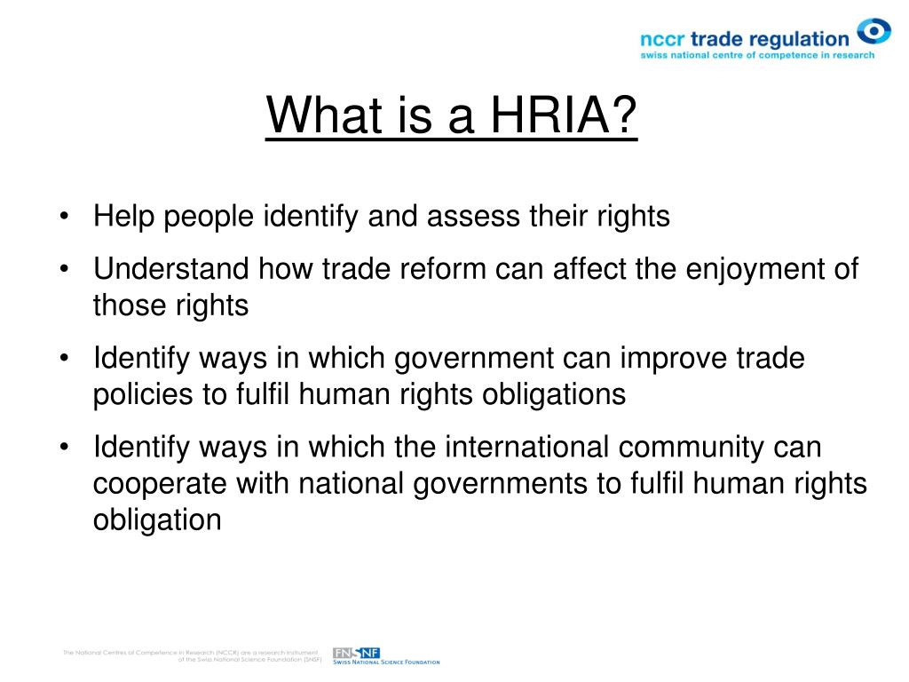 PPT - Human Rights Impact Assessments of Trade-Related Rules and ...