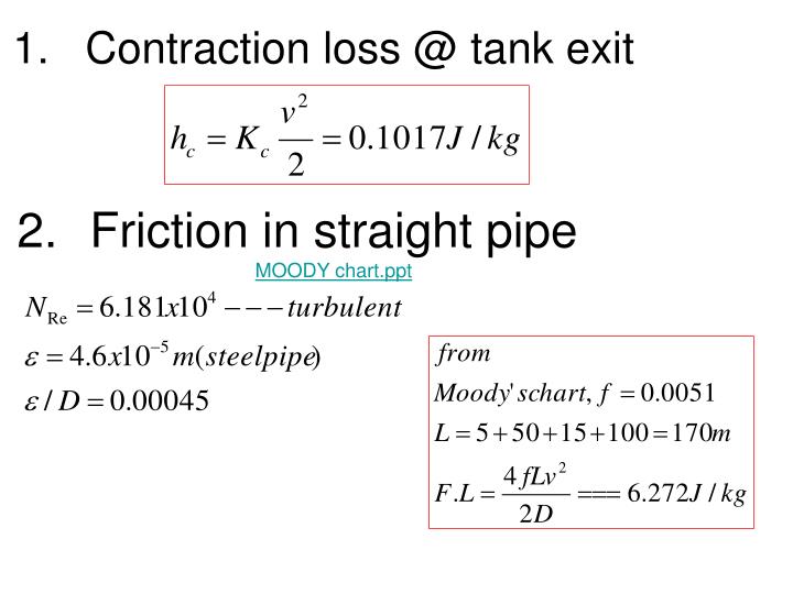 PPT - Friction losses in Expansion, Contraction & Pipe Fittings ...