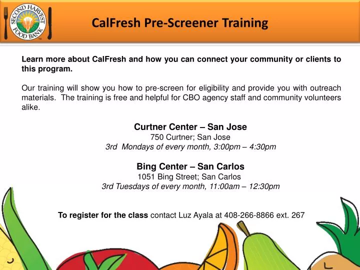 PPT - CalFresh Pre-Screener Training PowerPoint Presentation, free ...