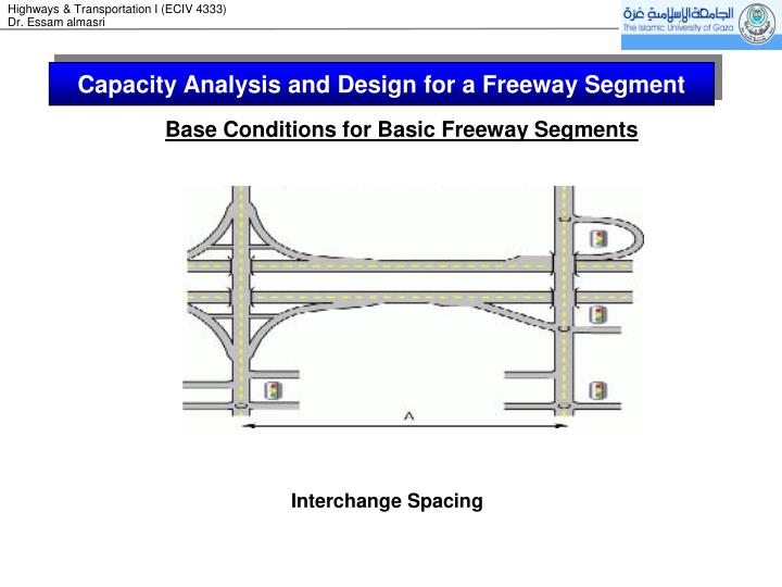 PPT - Chapter 9 Capacity and Level of Service for Highway Segments ...