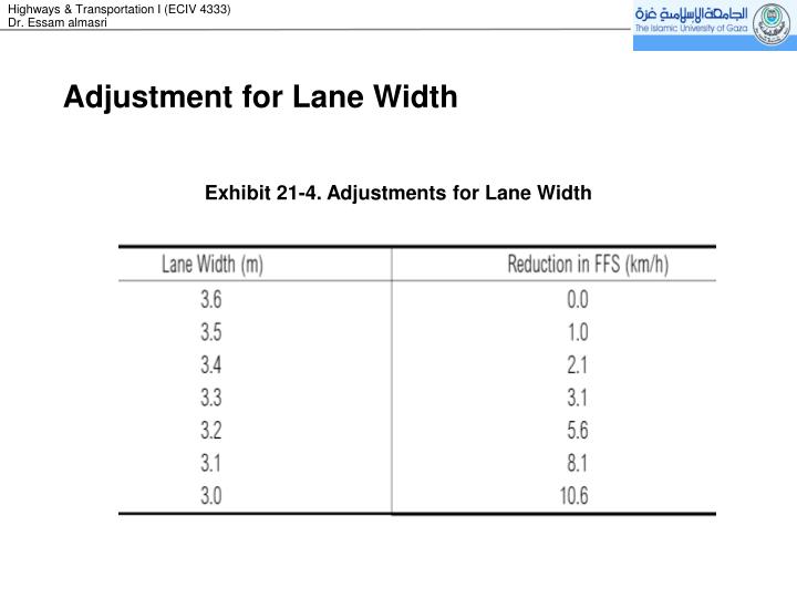 PPT - Chapter 9 Capacity and Level of Service for Highway Segments ...