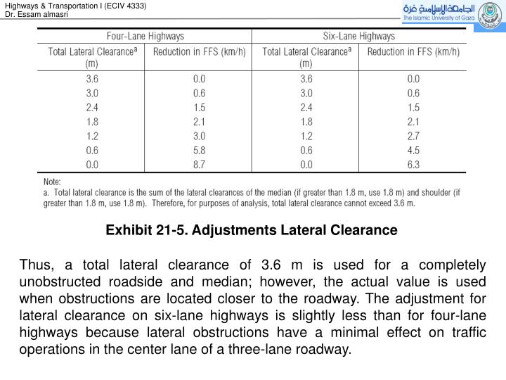 PPT - Chapter 9 Capacity and Level of Service for Highway Segments ...