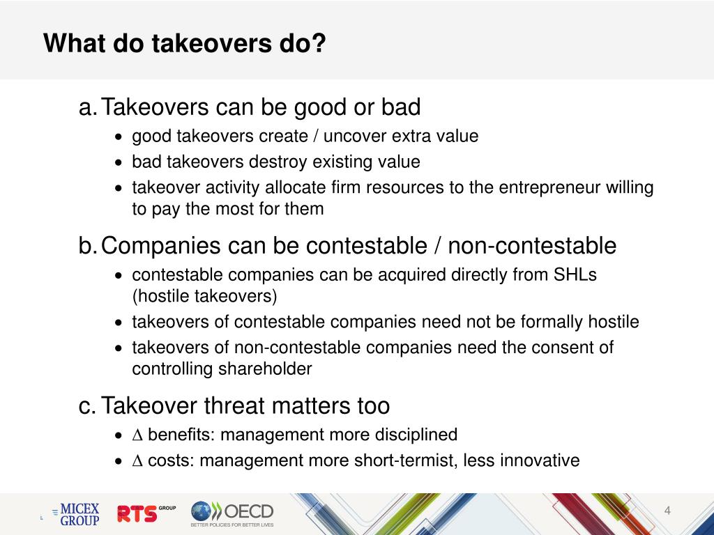 PPT - The Law and Economics of Takeovers PowerPoint Presentation, free ...