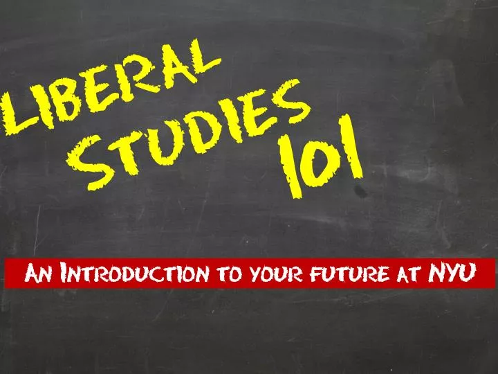 PPT - Liberal Studies 101 PowerPoint Presentation, free download - ID ...
