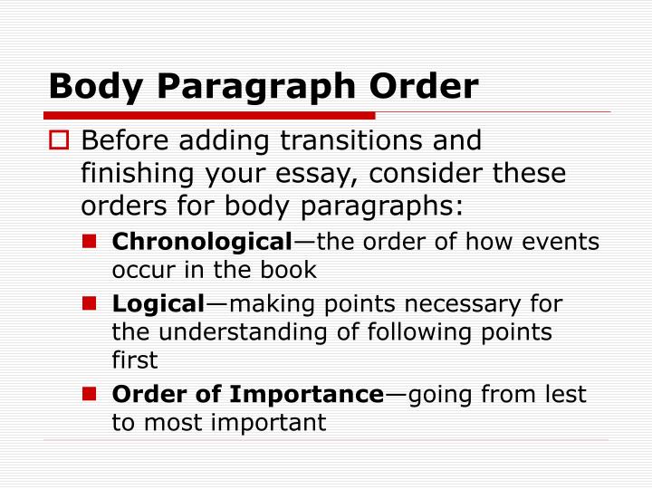 PPT - Thesis/Body Paragraph Development PowerPoint Presentation - ID ...