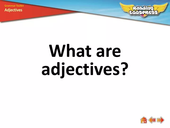 PPT - What are adjectives ? PowerPoint Presentation, free download - ID ...