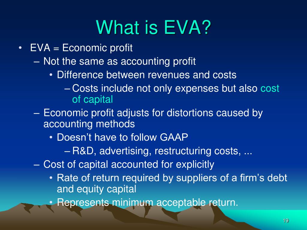 PPT - Economic Value Added Financial Accounting & Corporate Finance ...
