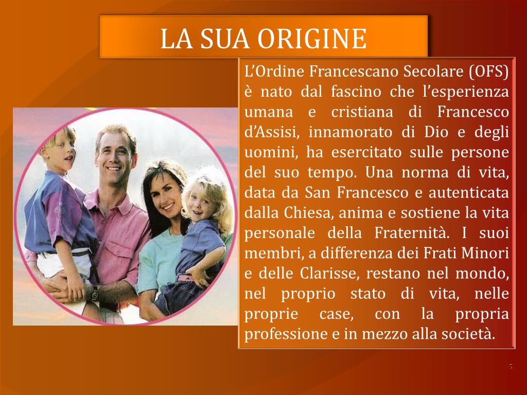 PPT - L’ORDINE FRANCESCANO SECOLARE ( già Terz’Ordine Francescano ...