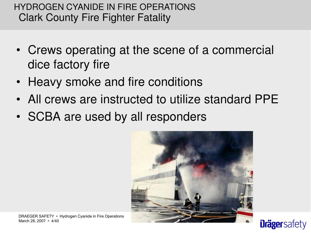 PPT - HYDROGEN CYANIDE IN FIRE OPERATIONS Captain Rick Rochford ...