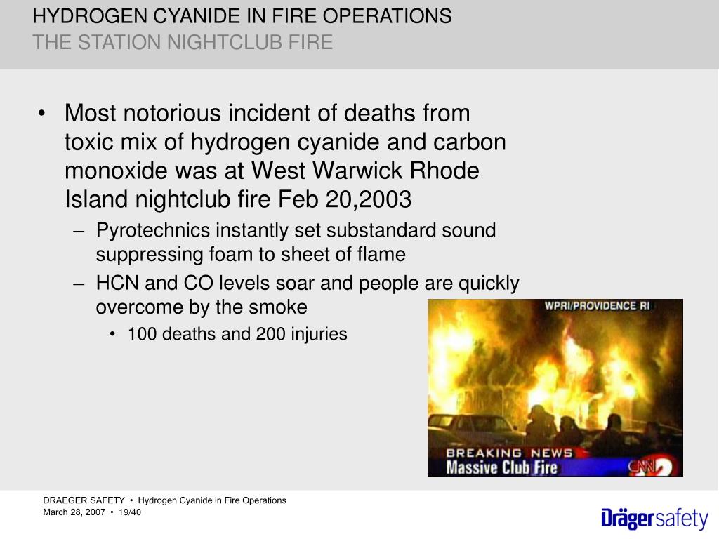PPT - HYDROGEN CYANIDE IN FIRE OPERATIONS Captain Rick Rochford ...