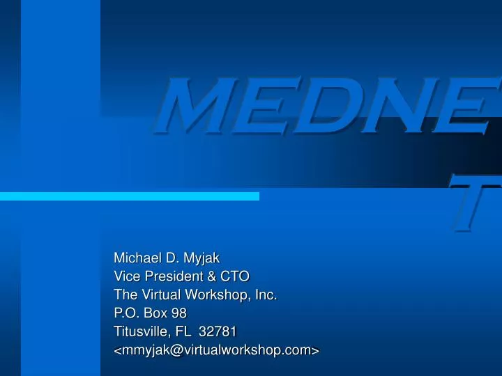 PPT - MEDNET PowerPoint Presentation, free download - ID:1705119