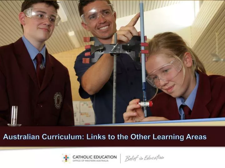 PPT - Australian Curriculum: Links to the Other Learning Areas ...