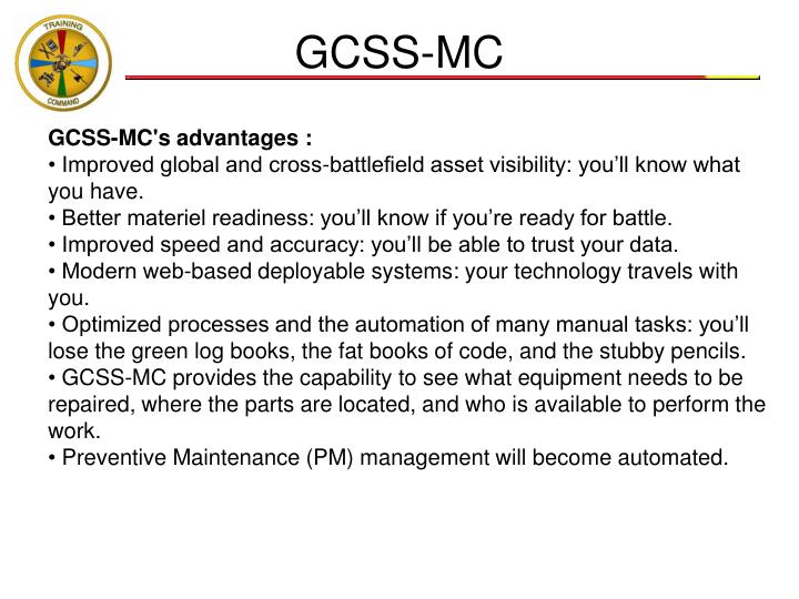 PPT - Global Combat Support System-Marine Corps PowerPoint Presentation ...