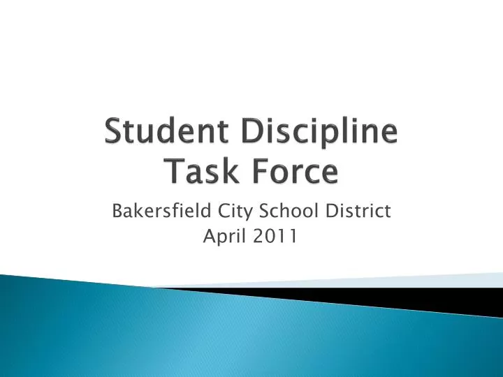 PPT - Student Discipline Task Force PowerPoint Presentation, free ...