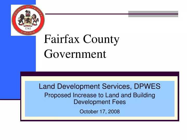 PPT - Fairfax County Government PowerPoint Presentation, free download ...