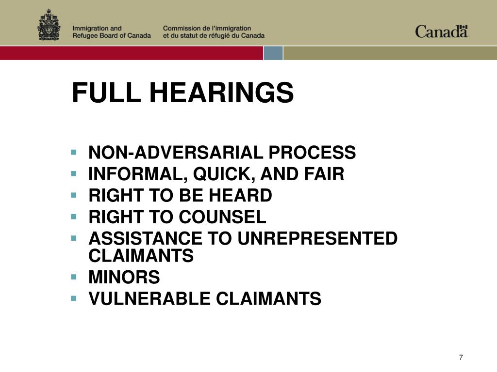 PPT - IMMIGRATION AND REFUGEE BOARD OF CANADA CANADA’S REFUGEE ...