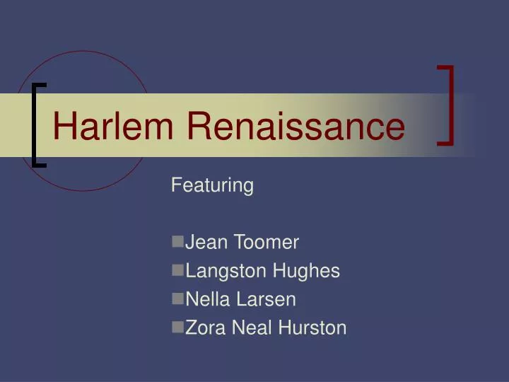 PPT - Harlem Renaissance PowerPoint Presentation, free download - ID ...