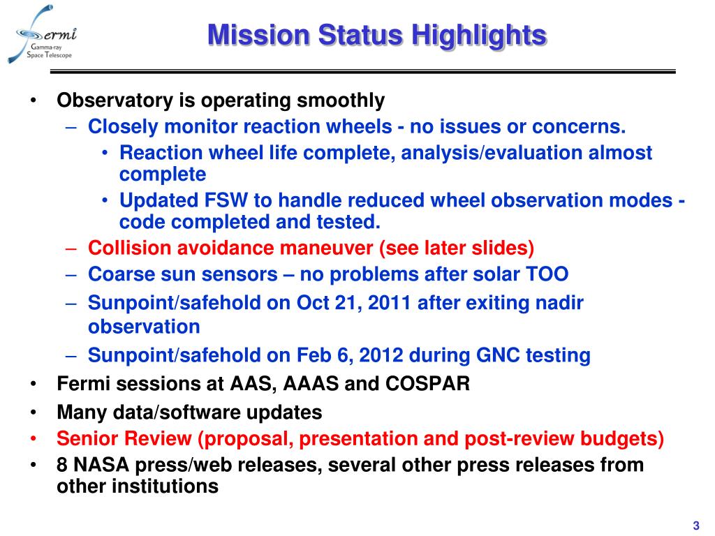 PPT - Fermi Gamma-ray Space Telescope Users Group Meeting 20 July, 2012 ...