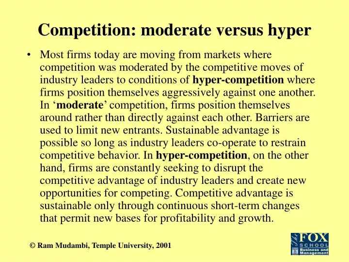 PPT - Competition: moderate versus hyper PowerPoint Presentation, free ...